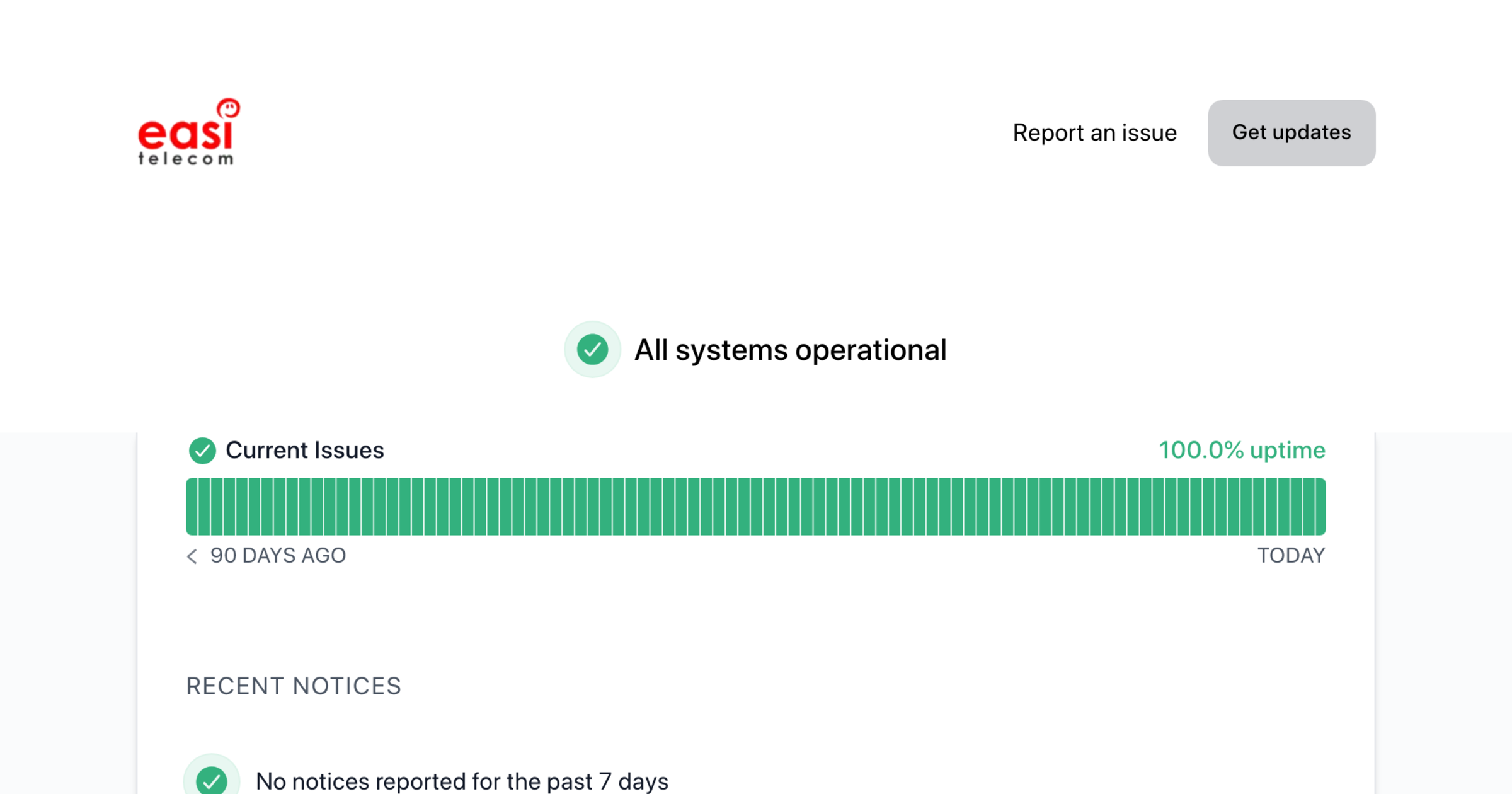 Easi Telecom - Status